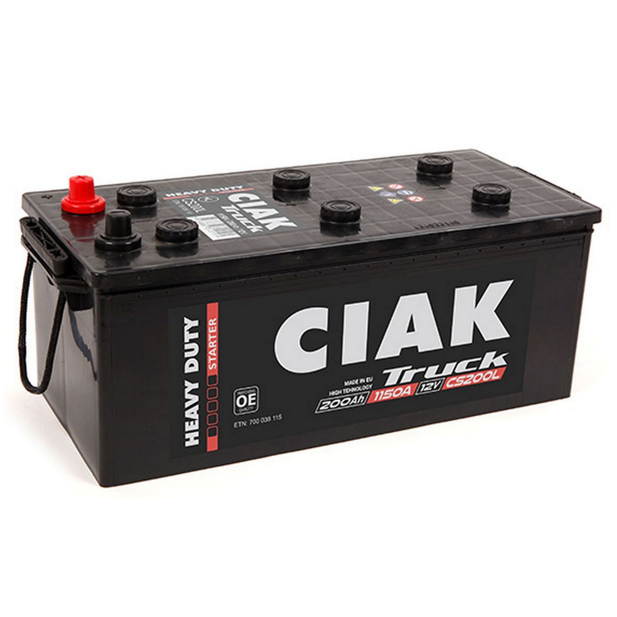 AKUMULATOR CIAK STARTER HD 12V-200 AH PLUS - CIAK Tools
