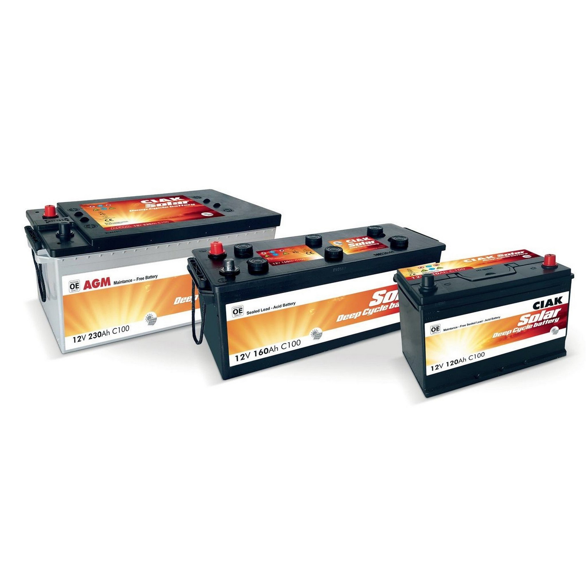 AKUMULATOR CIAK SOLAR 12V- 75AH - DEEP CYCLE - CIAK Tools